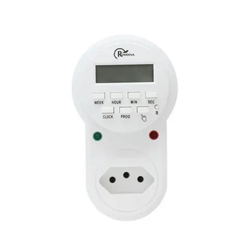 Temporizador Digital Timer De Tomada Bivolt Programável - ROHDINA ...
