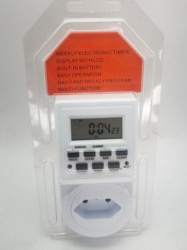 Temporizador Timer Digital 110v / 220v 10a Com 20 Programas - MC1 - Temporizador de Tomada ...