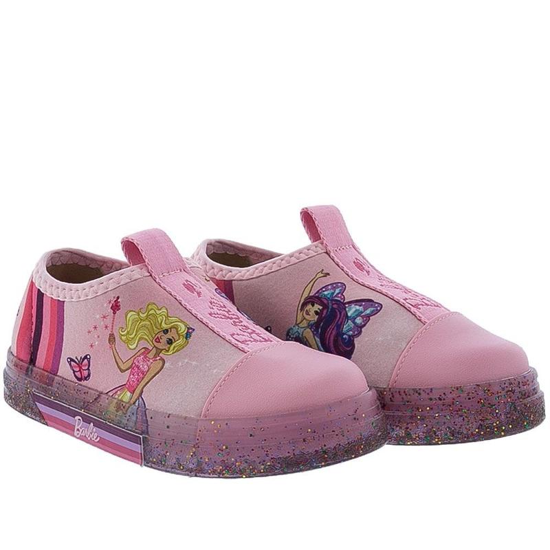 Tenis Barbie Knit Glitter Rosa - GRENDENE KIDS - Tênis Feminino ...