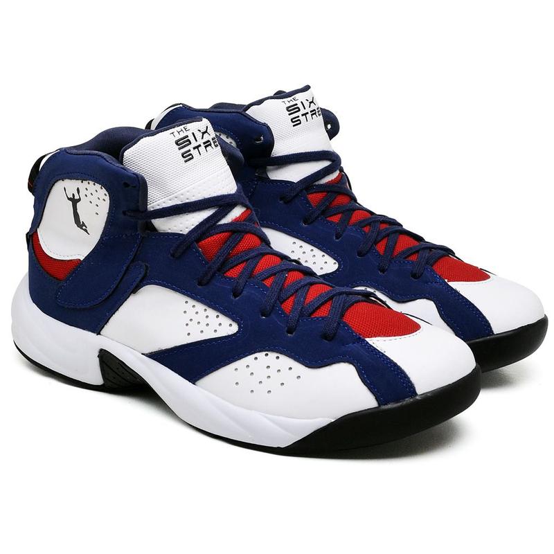 Tênis Basquete Masculino Azul Branco Six Street Dunk - Guilherme Shoes ...