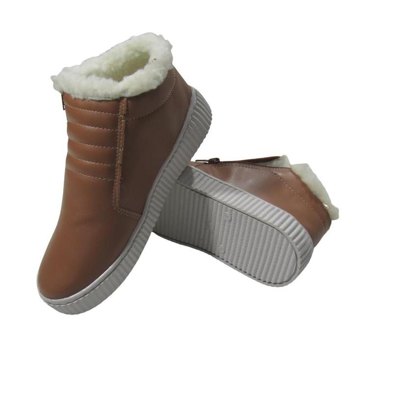 Tenis Botinha Feminino Bota Inverno Forrada Pelos Frio lã peluciada ...