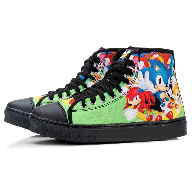 Tenis Cano Alto Infantil Sonic O Ouriço Azul Infantil Filmes e Séries ...