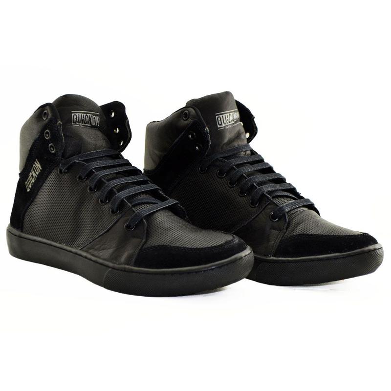 Tênis Cano Alto Masculino Couro Natural Premium Quickon Color Block ...