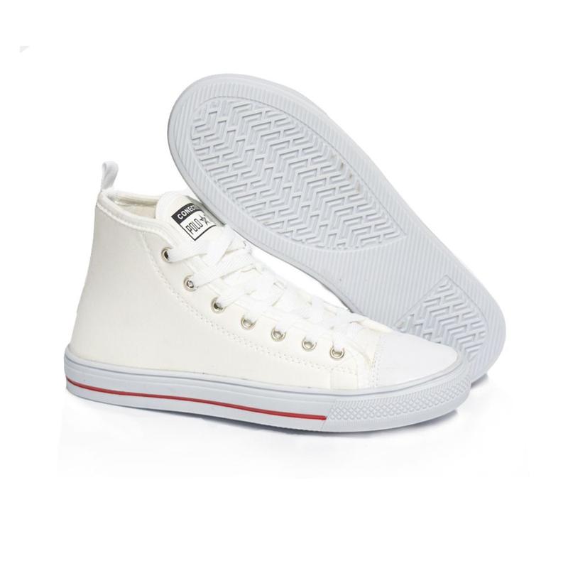 Tênis Casual Unissex All Polo Star Cano Alto Preto e Branco - Uolk ...