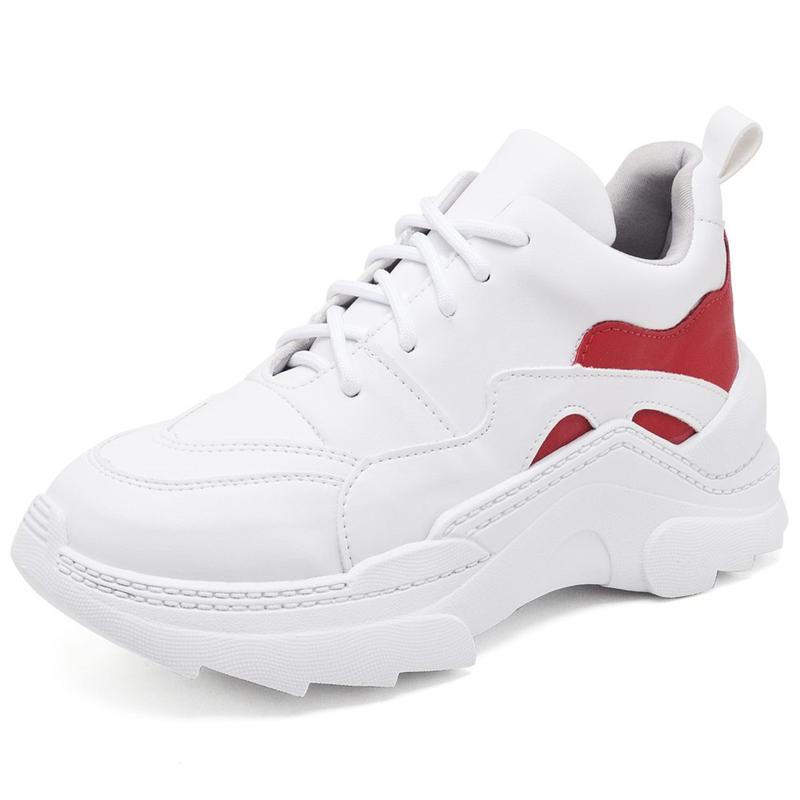 Tênis Chunky Feminino Cadarço maximizado Conforto alto moda versatil ...