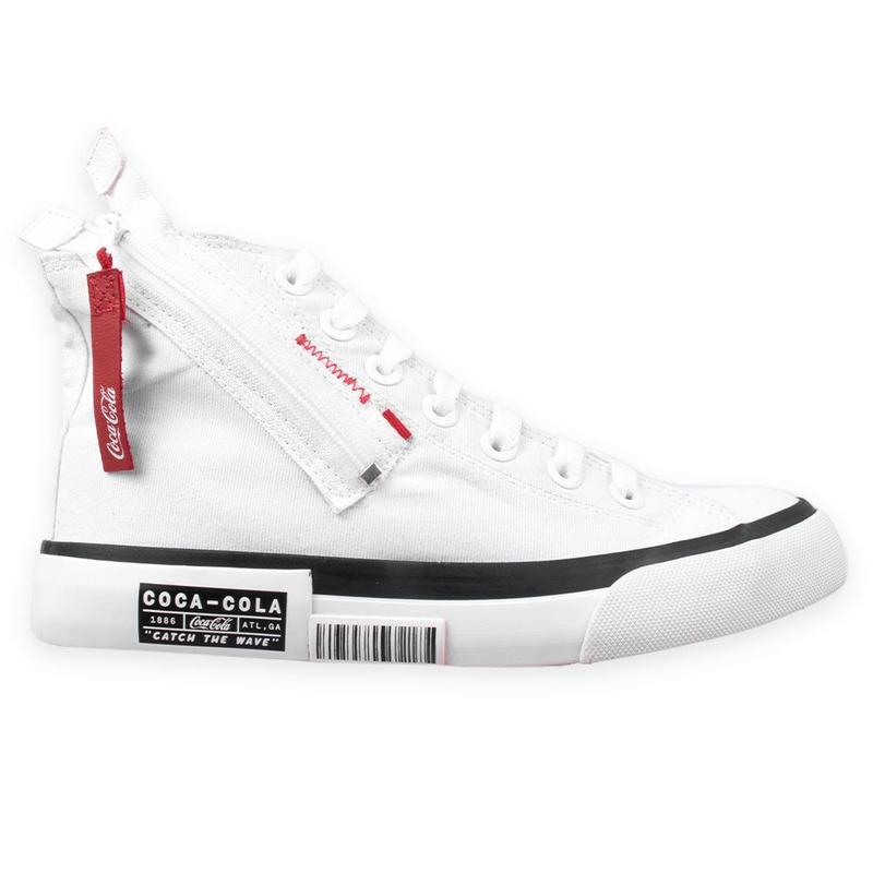 Tênis Coca Cola Atlanta Wave Zipper Branco Feminino - Tênis Feminino ...