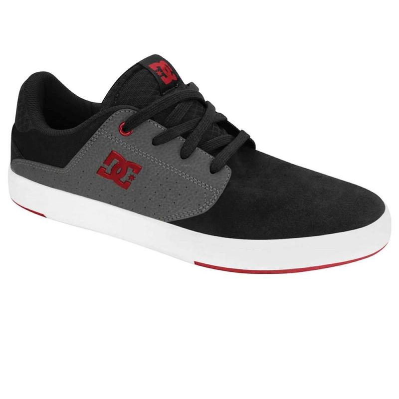 Tênis DC Plaza TC Grey Red White - DC SHOES - Tênis Esportivo ...
