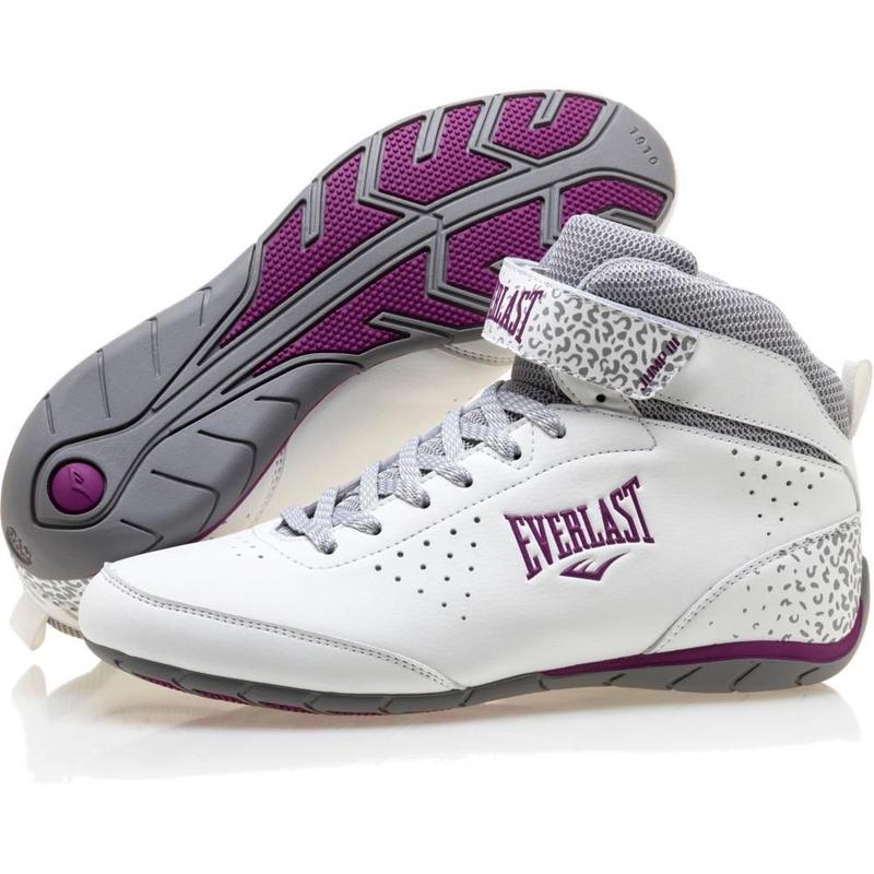 Tênis Everlast Jump III Sapatilha Boxe ELW58A - Branco com Uva ...