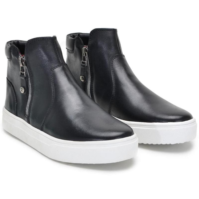 Tênis Feminino Botinha Cano Alto Zíper Macio Leve Casual - Sandia ...