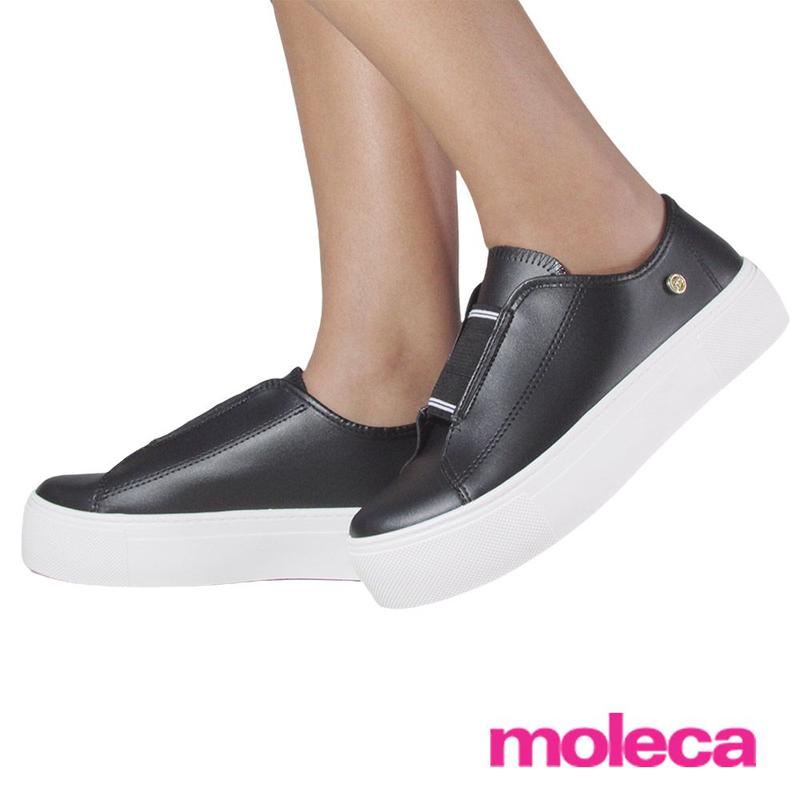 Tênis Feminino Moleca Plataforma Sem Cadarço Com Elástico Tênis