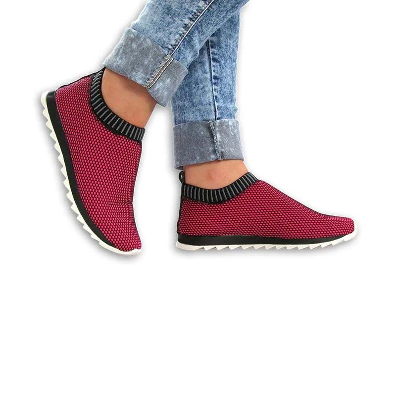 Tênis Feminino Sem Cadarço Tipo Meia Academia Caminhada Moda - Passo ...
