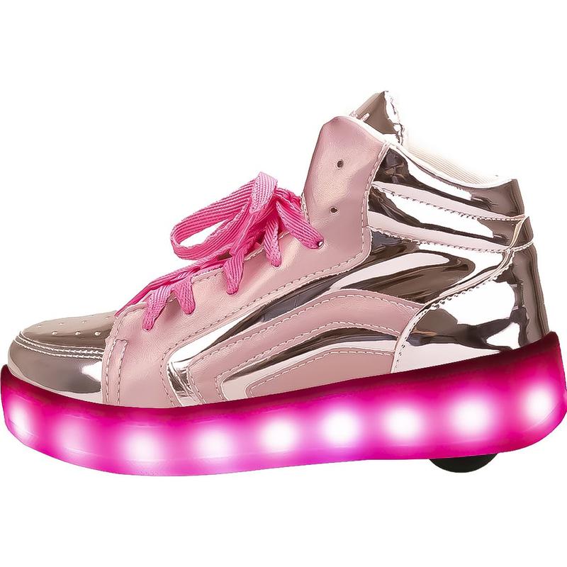 Tênis Infantil Feminino Com Rodinhas E Led Luzinha Que Pisca - Beakid ...