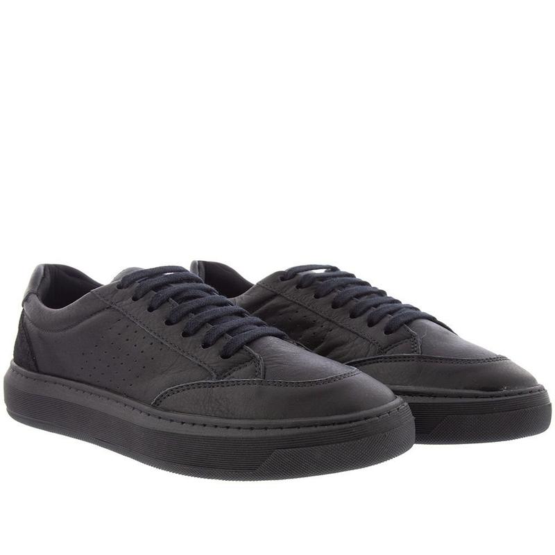 Tênis Mac & Jac Casual Urban Recorte Couro Preto - Tênis Masculino ...