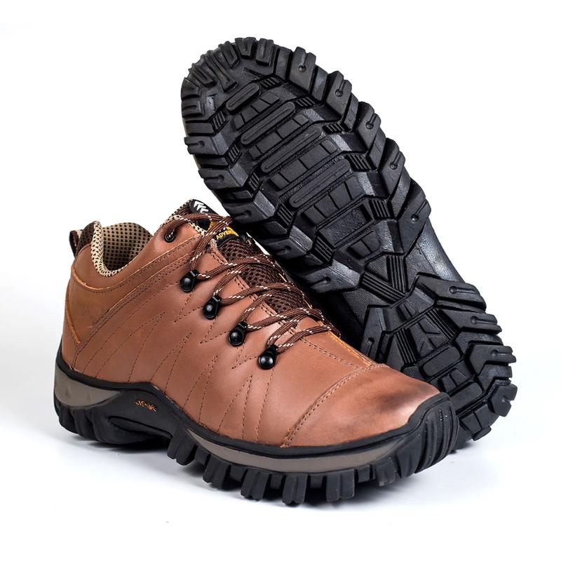 Tênis Masculino Adventure Cano Baixo Couro Palmilha Gel - Tênis ...