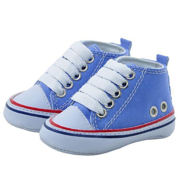 Tênis Masculino com Ilhós e Atacador - Brim e Sintético - Azul Royal ...