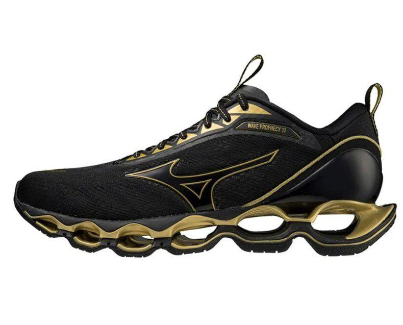 Tênis Mizuno Wave Prophecy 11 Preto e Dourado - Tênis Esportivo ...