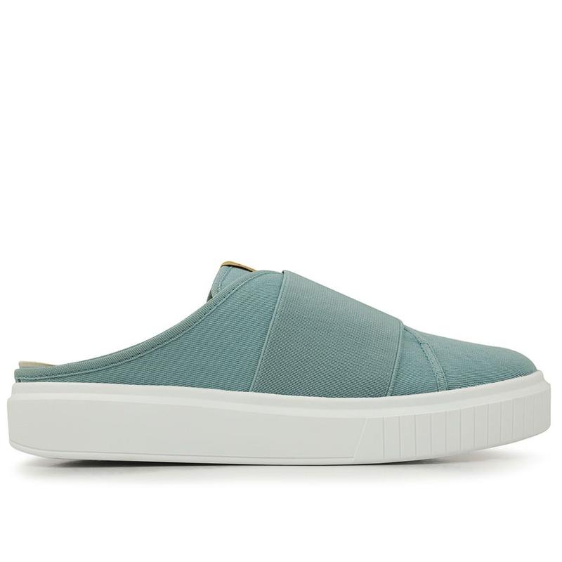 Tênis Mule Plataforma Light Blue Lona - Usaflex - Mule Feminino ...