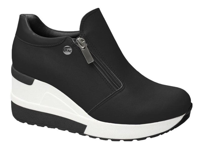 Tênis Quiz Feminino Sneaker Plataforma Zíper 64-1852-09 - Tênis ...
