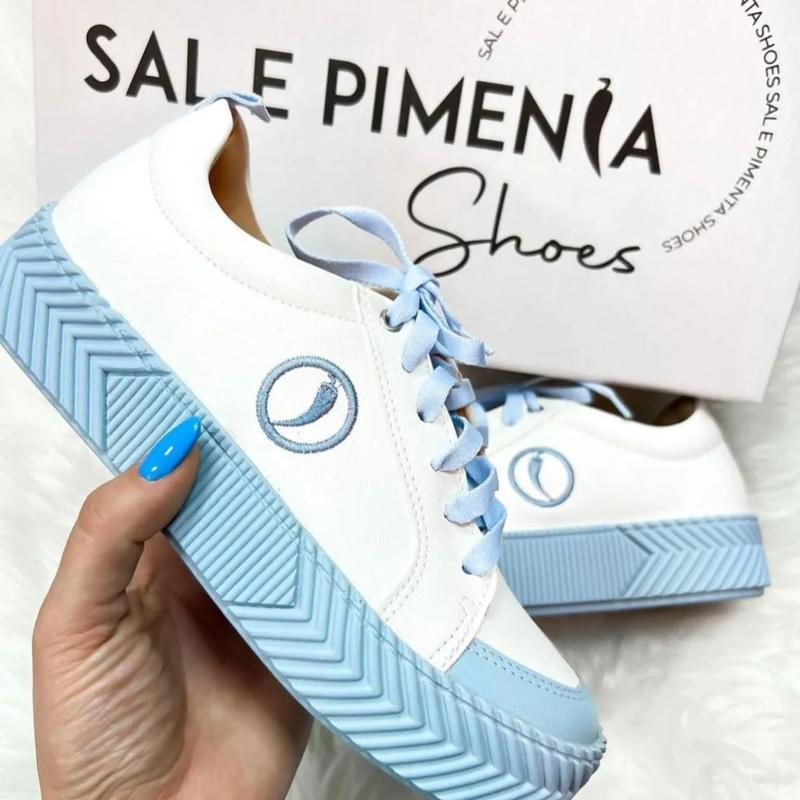 Tênis Sal e pimenta Azul bebê - Tênis para Bebês - Magazine Luiza