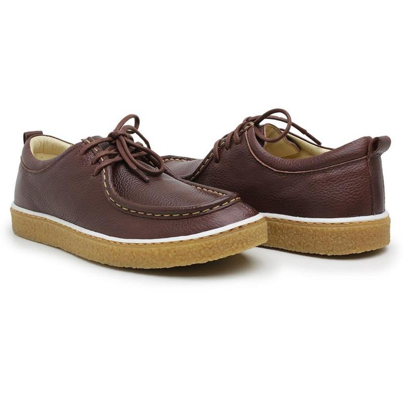 Tenis Sapato Casual Idealle Cacareco Masculino com sola crepe Couro ...