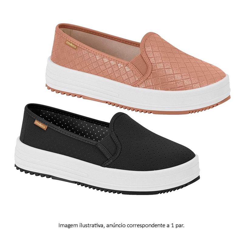Tênis Slip On Feminino Moleca - Slipper / Slip On Feminino - Magazine Luiza