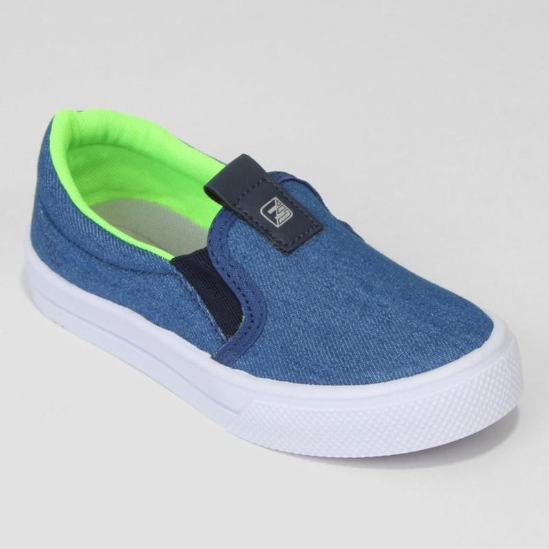 Tênis Slip On Infantil Fatal Básico Jim Cano Baixo - Slipper / Slip On Infantil - Magazine Luiza