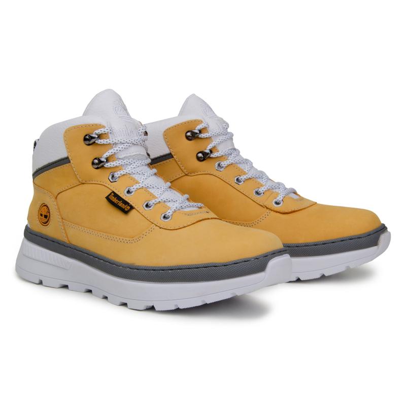 Tênis Timberland Field Trekker Mid em Couro blaqueado (costurado ...