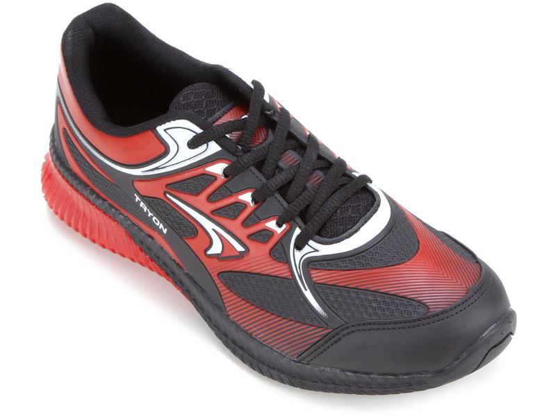 Tênis Tryon Air Plus Masculino Preto e Vermelho - Tênis Esportivo ...