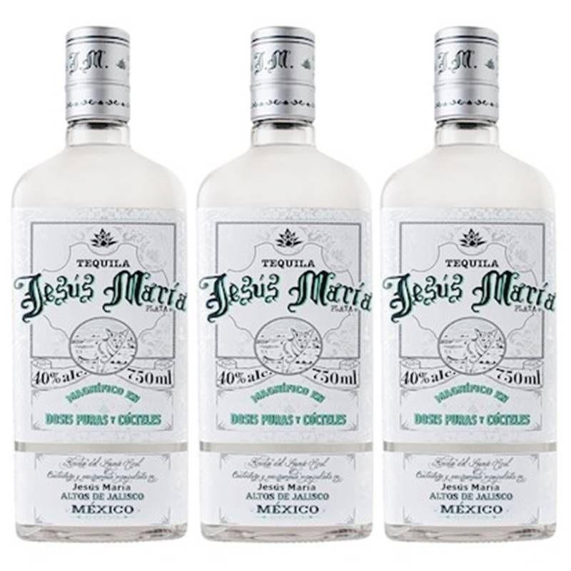 Tequila Jesus Maria Prata 750ml 03 Unidades - Tequila - Magazine Luiza