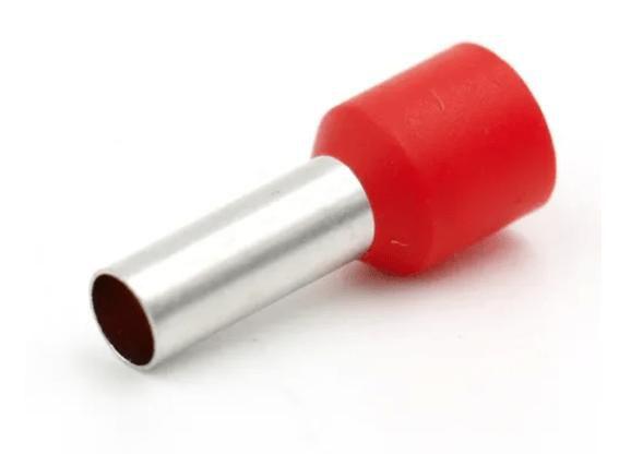 Terminal Tubular 10mm Vermelho Climper - Crimper - Terminais Elétricos ...