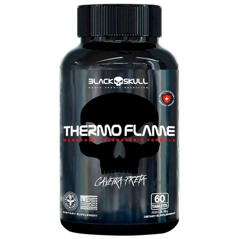 Termogenico Thermo Flame - 60 Tabletes - Black Skull - Termogênico ...