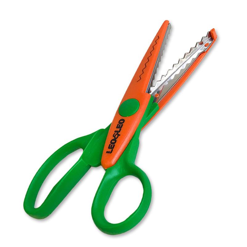 Tesoura Escolar Zig Zag Picotar Ponta Arredondada Acabamento - Leonora ...