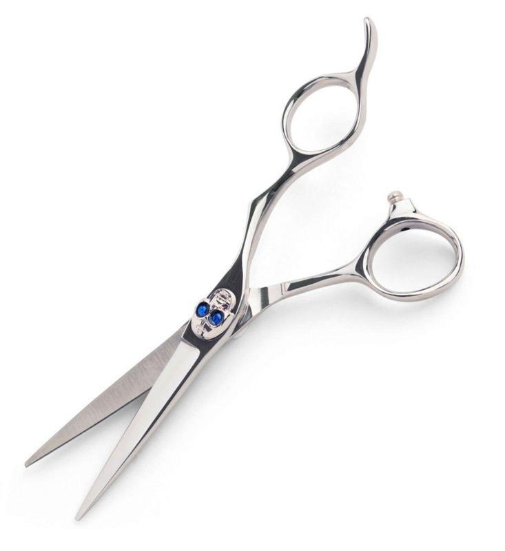 Tesoura profissional art caveira fio navalha 5.5 marco boni - Tesoura ...