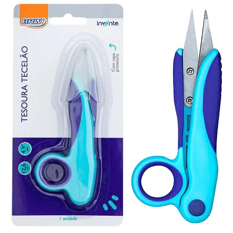 Tesoura Tecelão 12,6cm Blister c/ 1 Unidade - BRW - Tesouras e Alicates ...