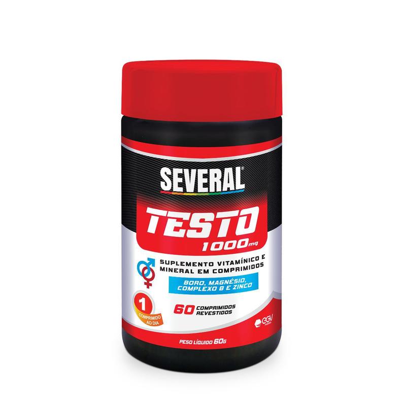 Testo 1.000mg - 60 Comprimidos Revestidos - EGV Pharma - Medicamentos ...