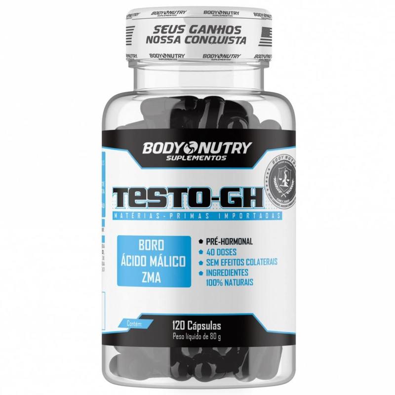 Testo 120 Cápsulas Body Nytry - Body Nutry Suplementos - Pró ...