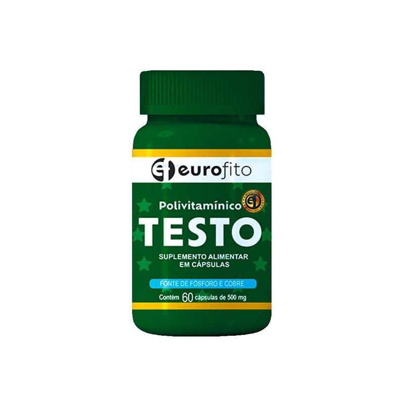 TESTO POLIVITAMÍNICO 500mg C/60 CAPS - EUROFITO - Pró-Testosterona ...