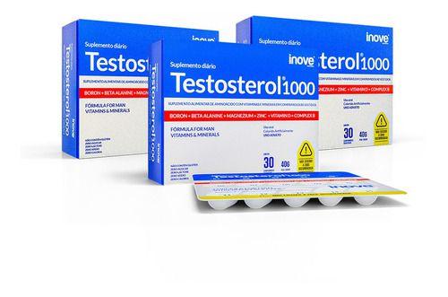 Testosterol 1000 3 un 30 comp - INOVE NUTRITION - Vitaminas A-Z ...