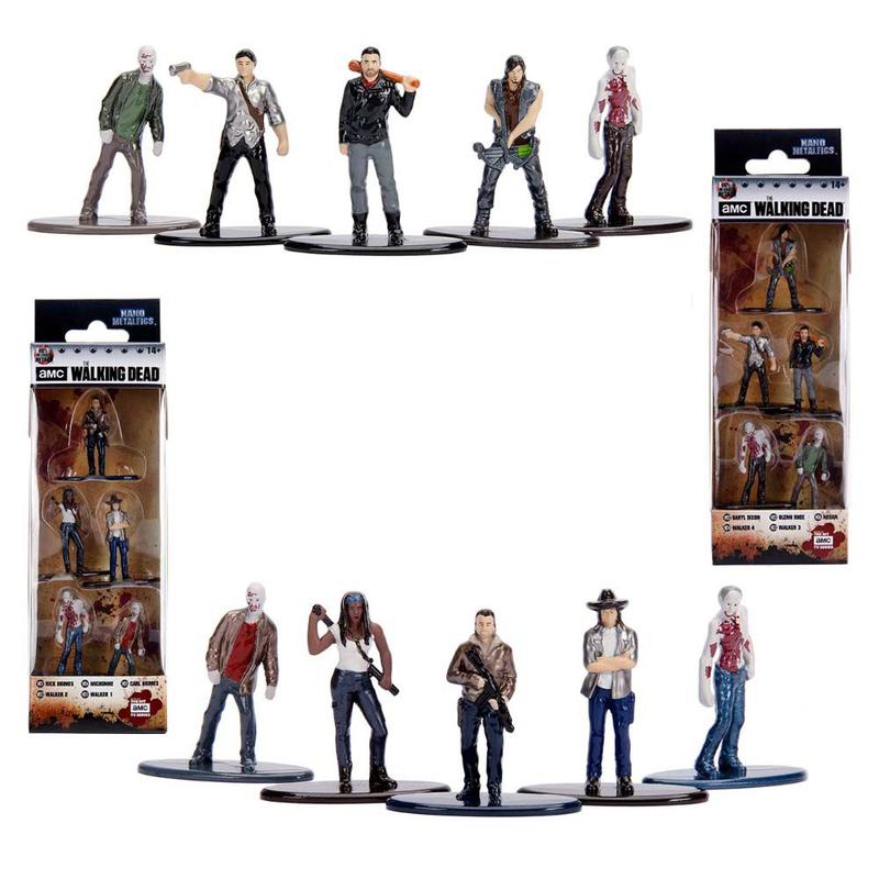 The Walking Dead Nano Metalfigures 10 bonecos colecionáveis 2 kits ...