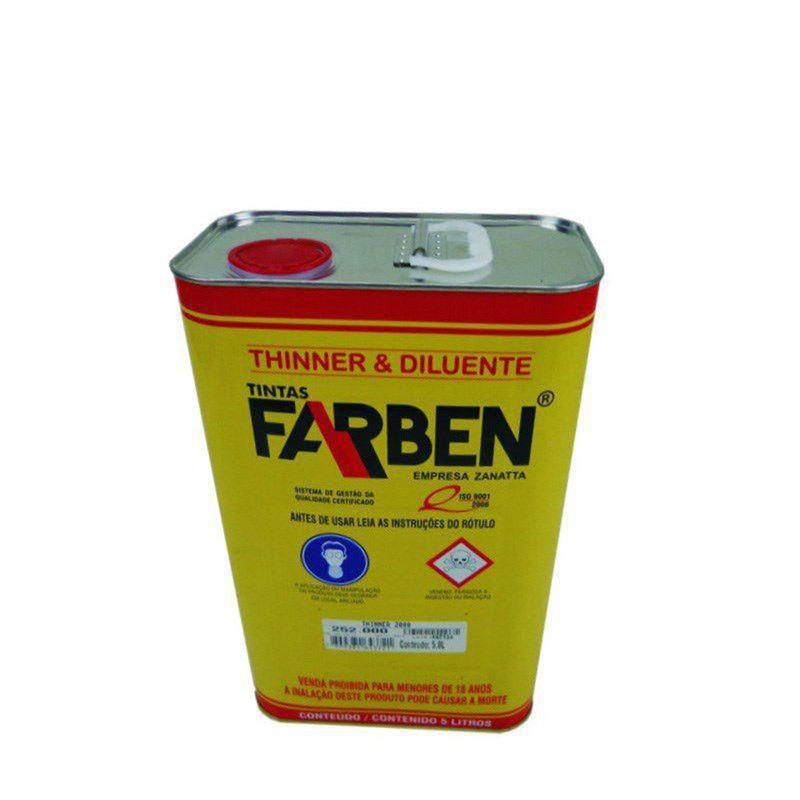 Thinner Diluente 5L - Farben - Solvente e Removedor - Magazine Luiza