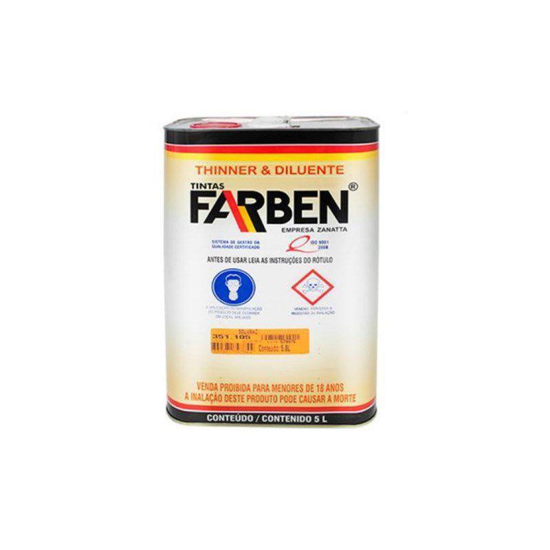 Thinner P/ Limpeza 5L - Farben - Thinner / Tiner - Magazine Luiza