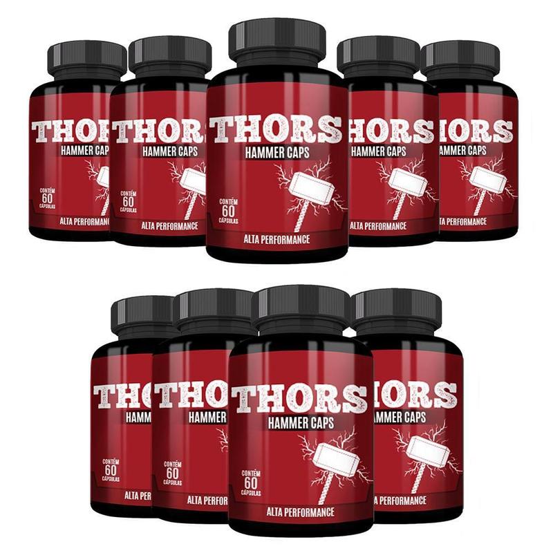 Thor Hammer Natural 60 Cápsulas 10X Unidades - Bionutri - Produtos para Energia - Magazine Luiza