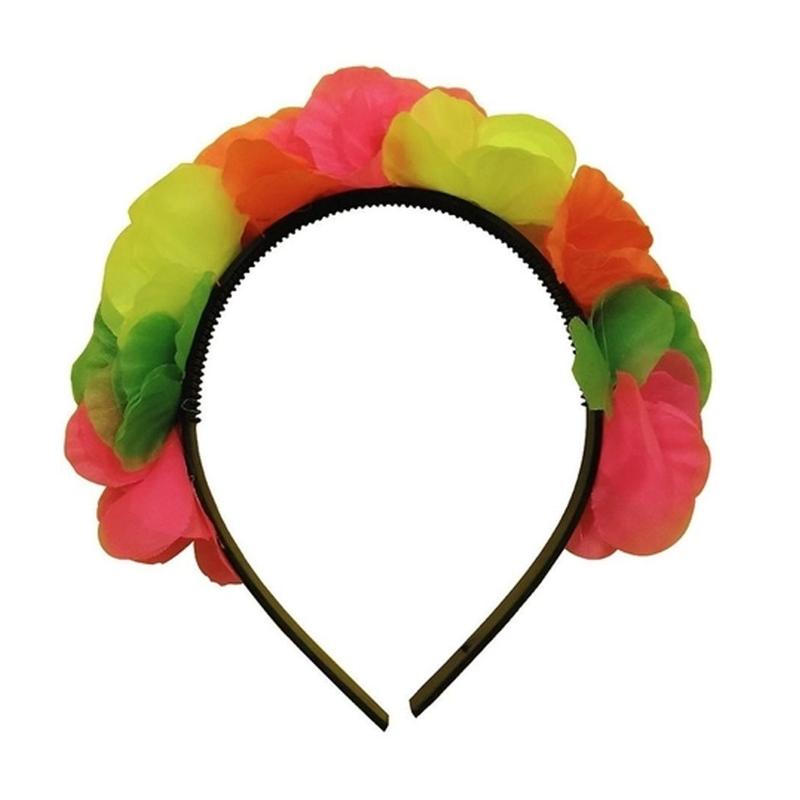 Tiara Havaiana Hula Hula Neon Colorida - Extra Festas - Tiara ...