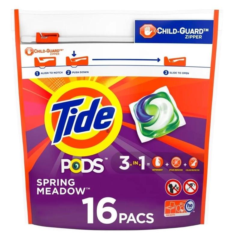 Tide Pods Sabão Lavadora 16 Capsulas Importado 3 Em 1 - Sabão ...