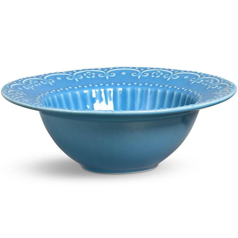 Tigela Grande Esparta Porto Brasil Azul 30cm - Tigela - Magazine Luiza