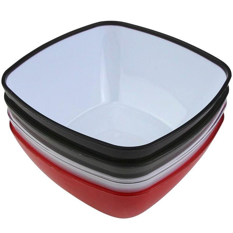 Tigela Retangular Média de Plástico Cor Sortida Clink - Tigela ...