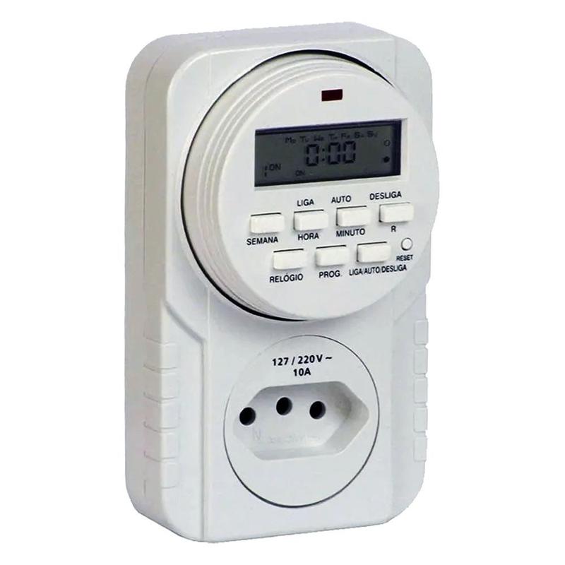Timer Digital Tomada 127V 220V Temporizador Programação - Eletriluz ...