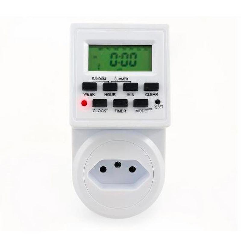 Timer Digital Tomada Programavel LCD Bivolt 2200W + Manual - LUATEK ...