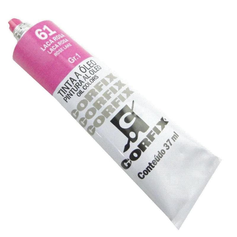 Tinta A Óleo Corfix 37Ml Laca Rosa N61 (Kit Com 3 Und) - Tinta a Óleo ...