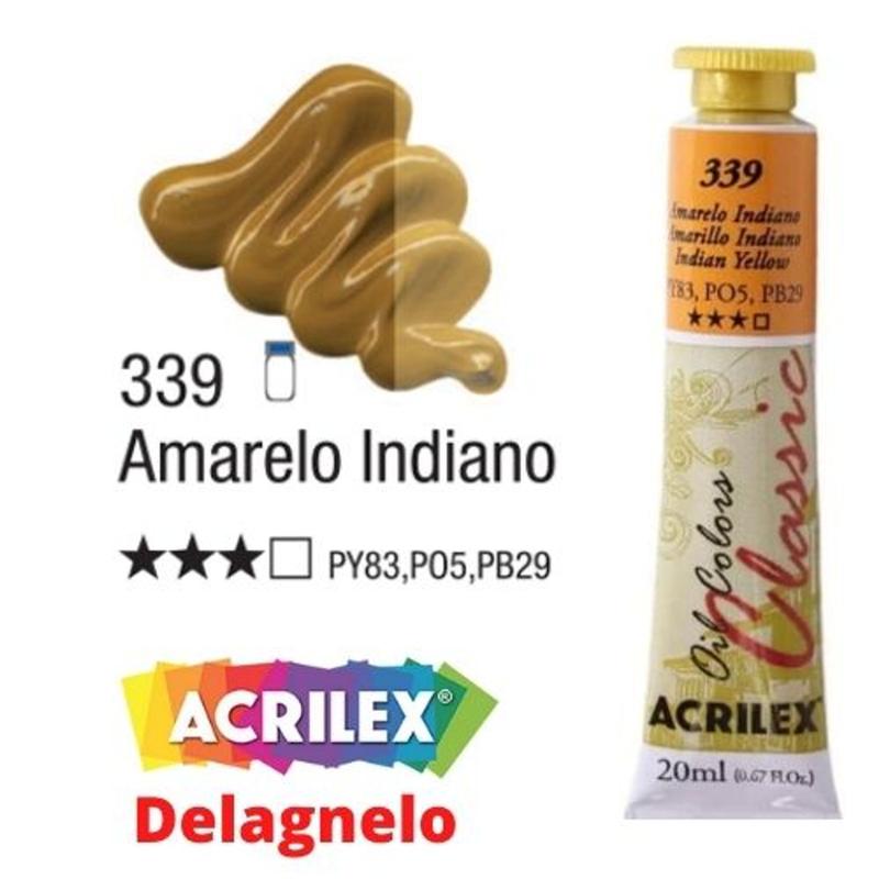 Tinta a Óleo OIL COLORS CLASSIC Acrilex Amarelo Indiano 339 - Tinta a ...